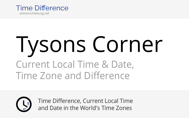 Current Local Time in Tysons Corner, United States (Fairfax County ...