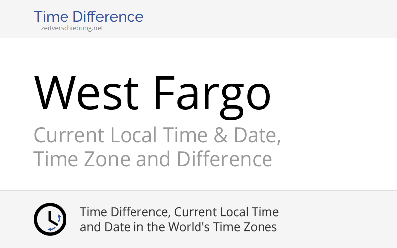 Current Local Time in West Fargo, United States (Cass County, North ...