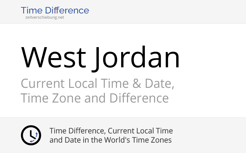 Current Local Time in West Jordan, United States (Salt Lake County ...