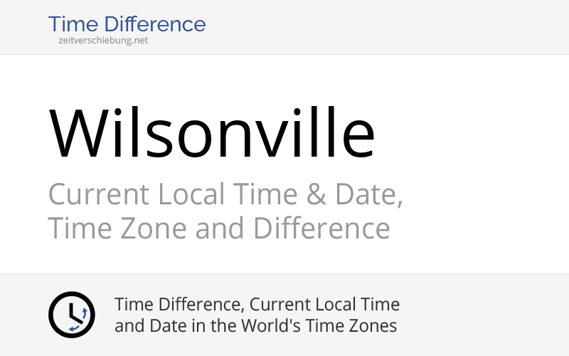 Current Local Time in Wilsonville, United States (Clackamas County ...