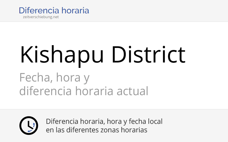 Kishapu District, Shinyanga, Tanzania: Fecha, hora y diferencia horaria ...