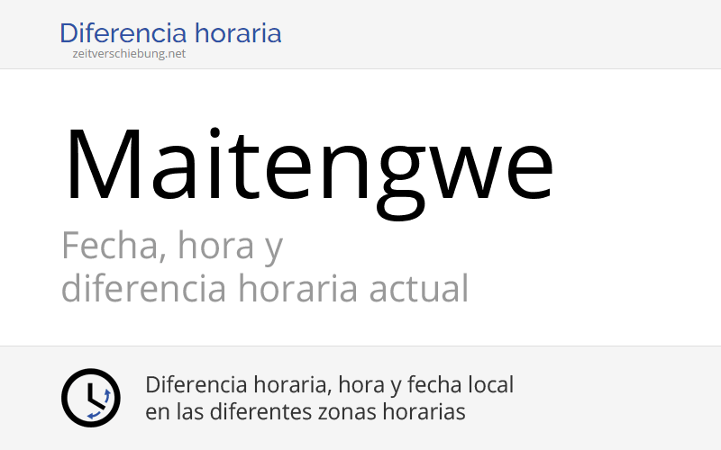 Hora actual en Maitengwe, Botsuana (North-East): Fecha, zona horaria ...