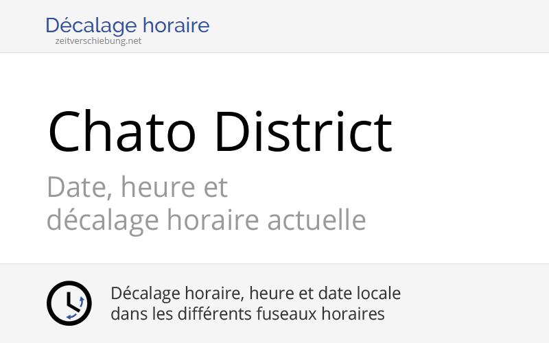 Chato District, Geita, Tanzanie: Date, heure et décalage horaire actuelle